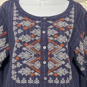 Sundance | Tops | New Sundance Catalog Embroidered Dream Henley Tunic M ...